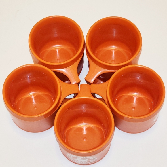 aladdin | Kitchen | 5 Vintage Aladdin Industries Orange Plastic ...